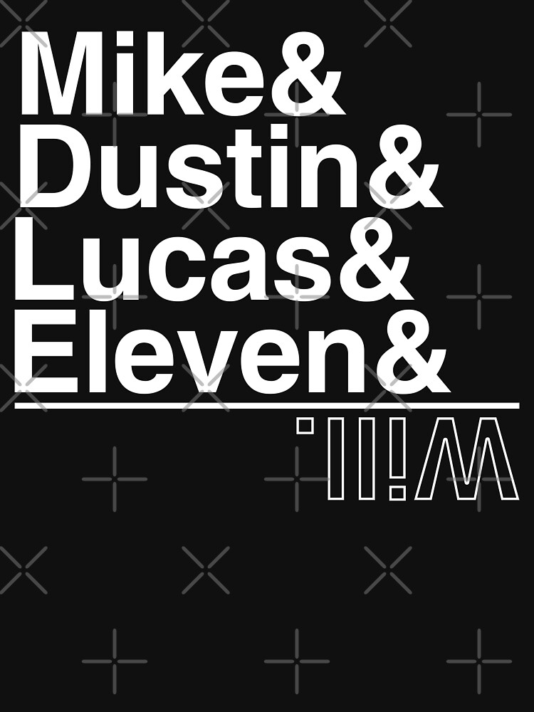 "Stranger Things Names - White" T-shirt for Sale by euphoriac ...