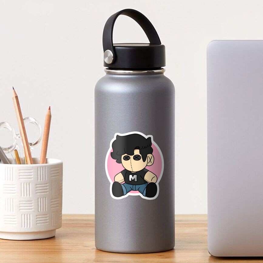 "Plushie Markiplier" Sticker for Sale by Redheadbadger | Redbubble
