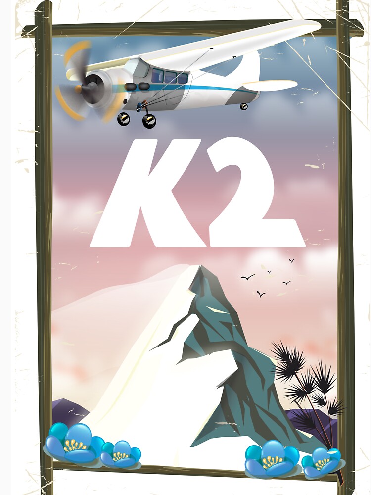 "K2 Mountain travel poster." T-shirt for Sale by vectorwebstore ...