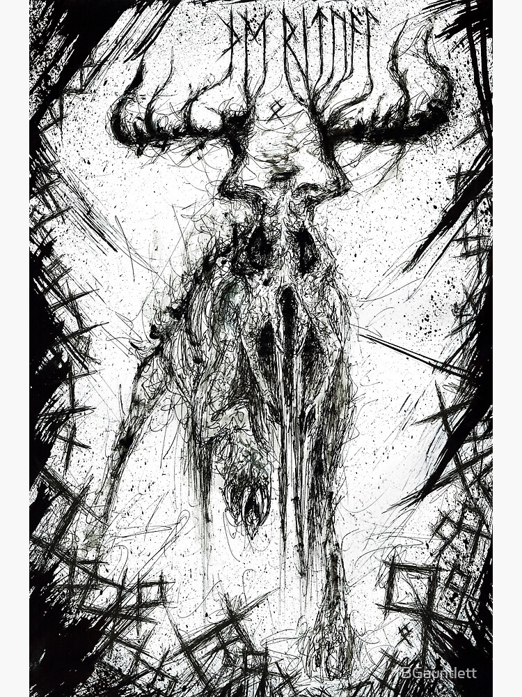 "The Ritual Horror Runes" Poster by BGauntlett | Redbubble