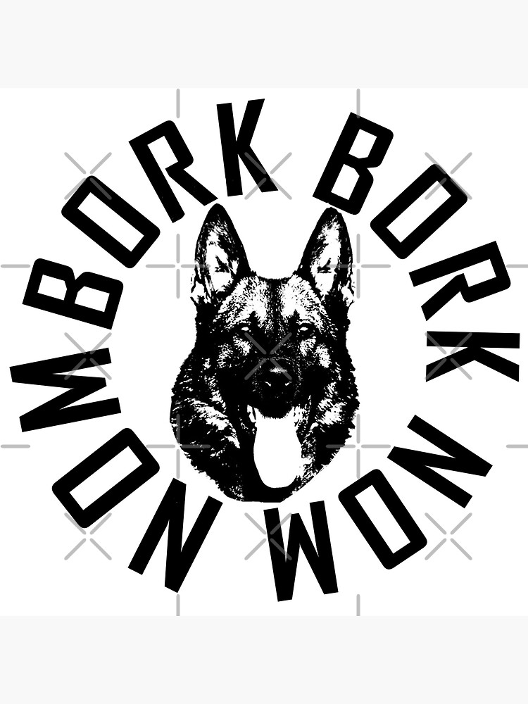 Pegatina «BORK BORK NOM NOM» de abcassent | Redbubble