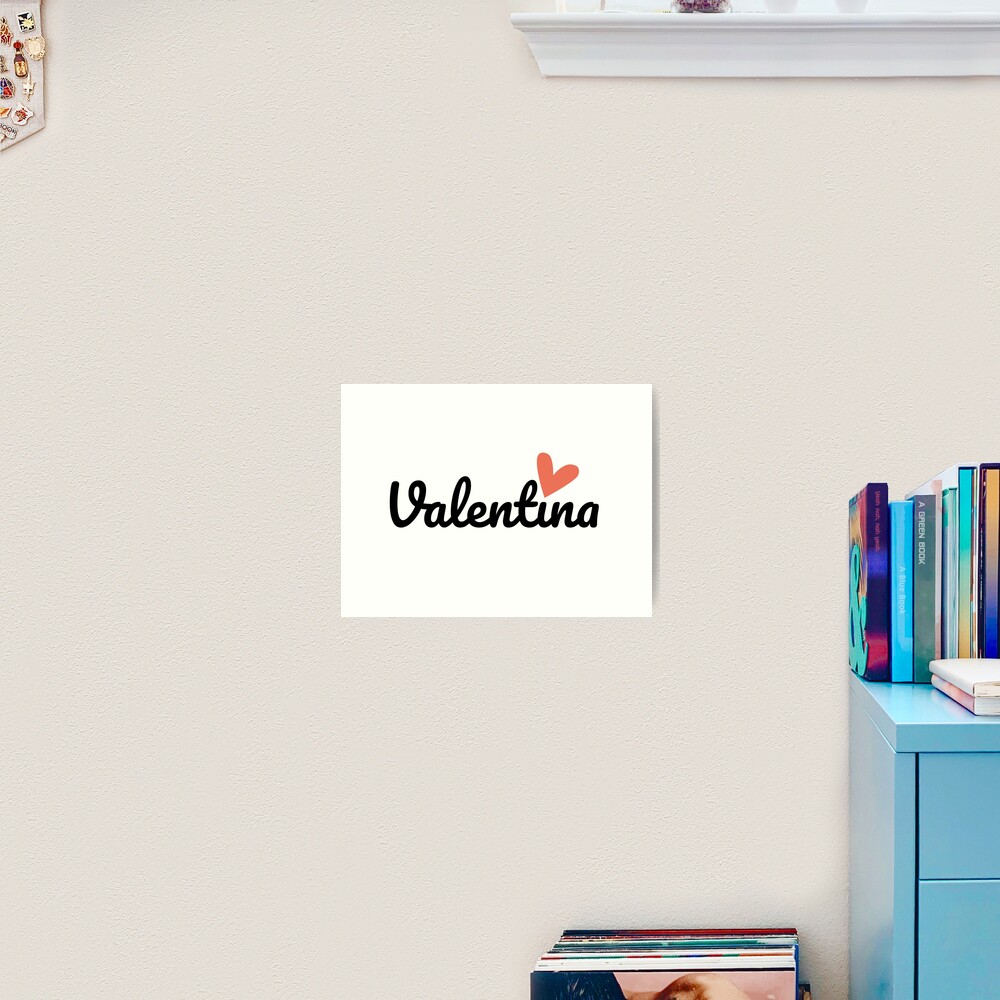 "Valentina ♥" Sticker for Sale by Go-Postal | Redbubble