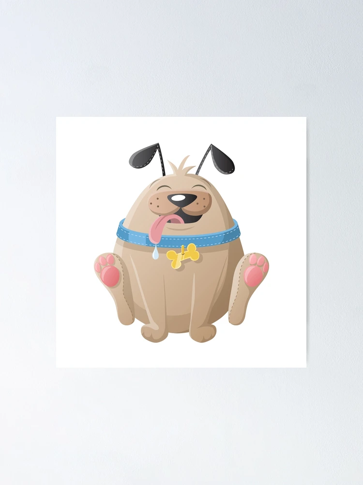 Cartoon Dicker Hund