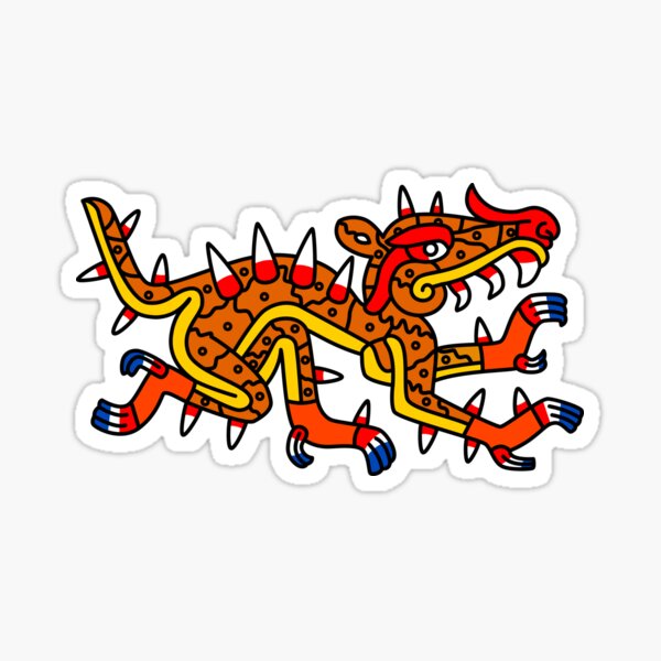 "Cipactli" Sticker for Sale by Gwendal | Redbubble