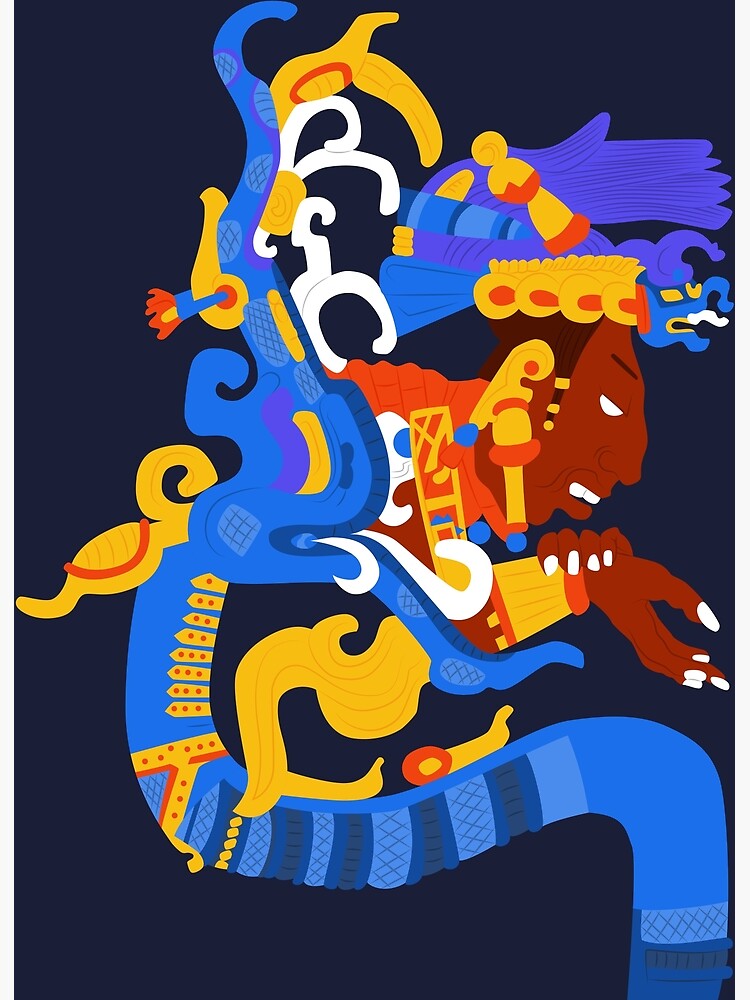 "Human head emerging from a snake mouth " Poster for Sale by Gwendal ...