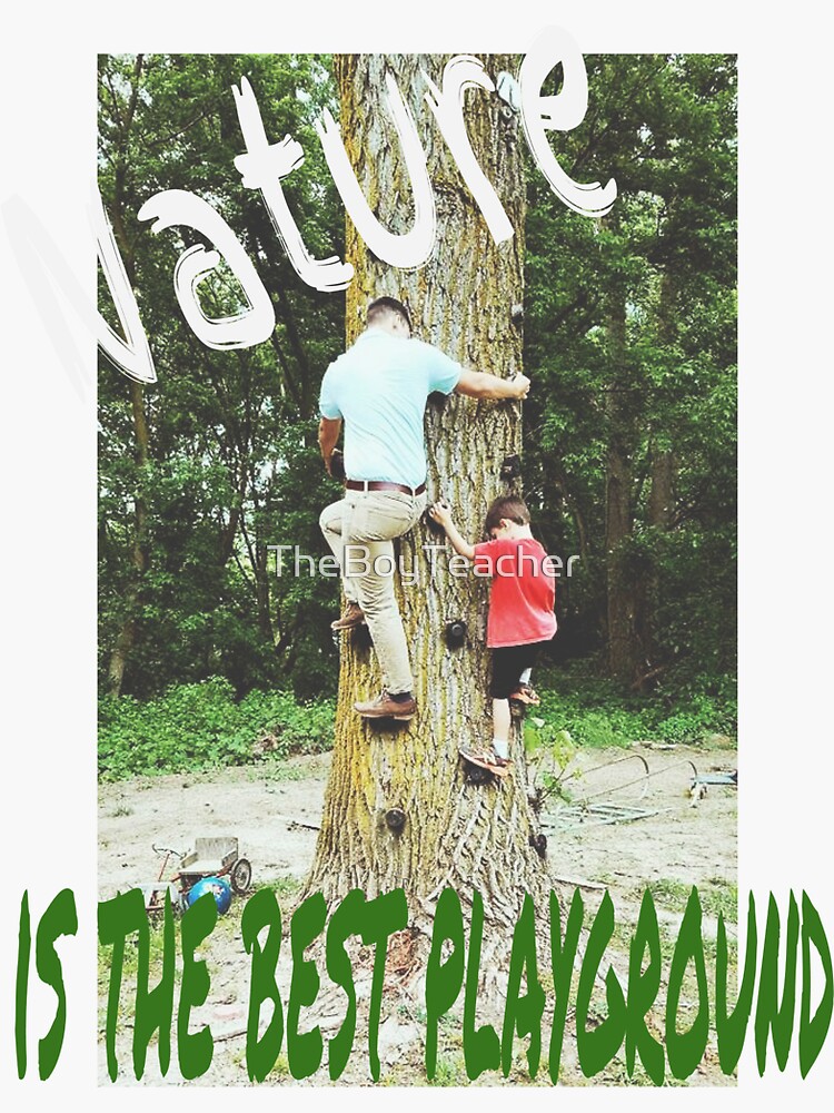"Tree Climbers" Sticker for Sale by TheBoyTeacher | Redbubble