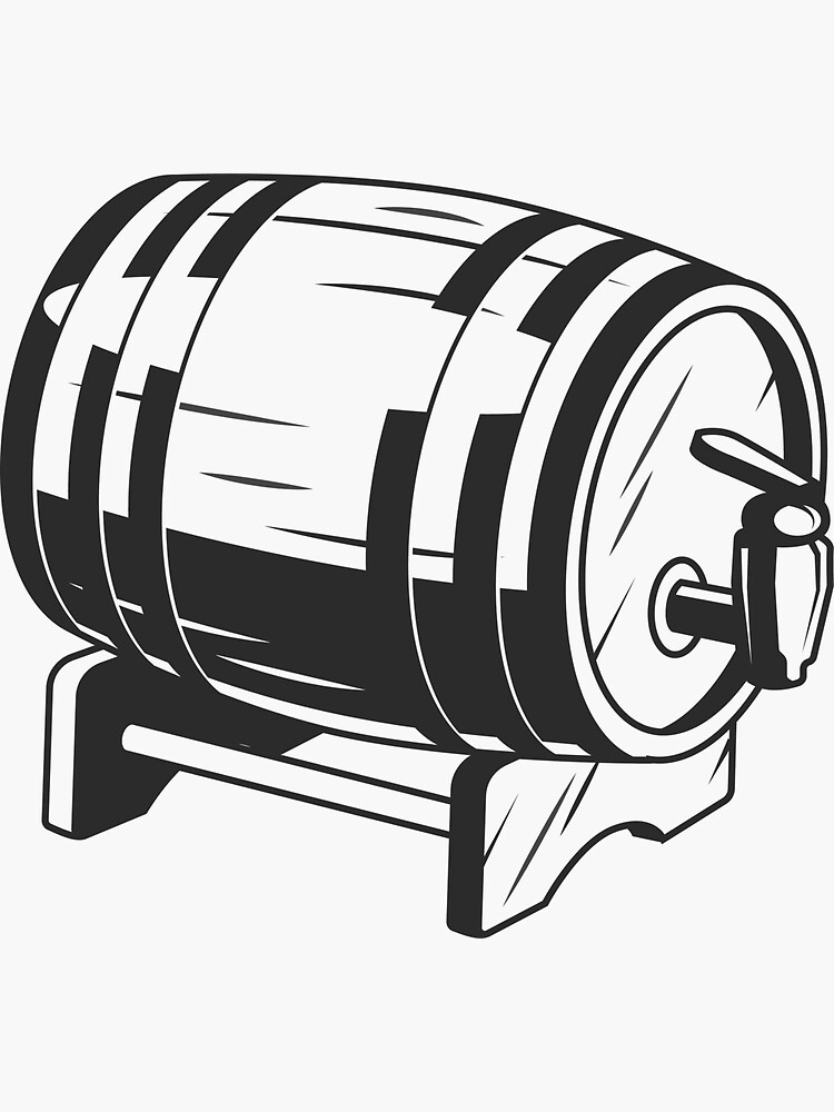 "Keg of Mead" Sticker for Sale by praaf | Redbubble