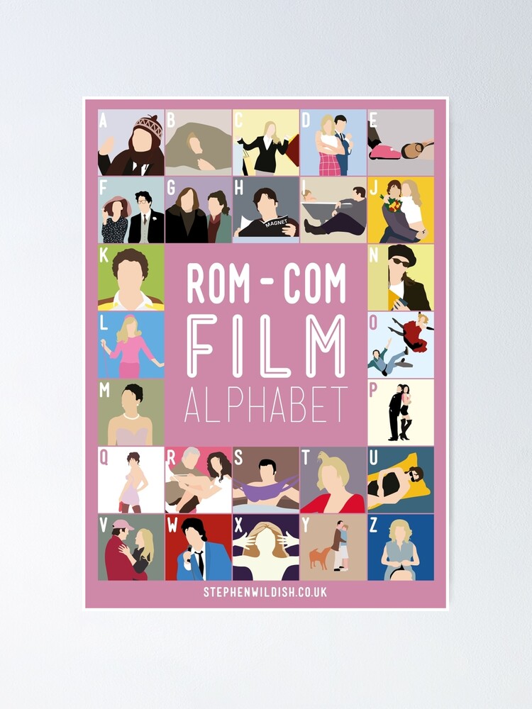 "Rom Com Film Alphabet" Poster for Sale by Wildyles | Redbubble