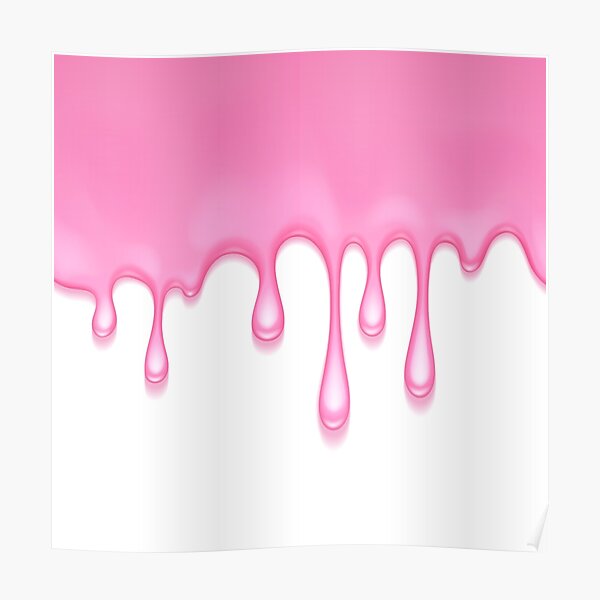 "Pink Melting Ice Cream " Poster for Sale by newburyboutique | Redbubble
