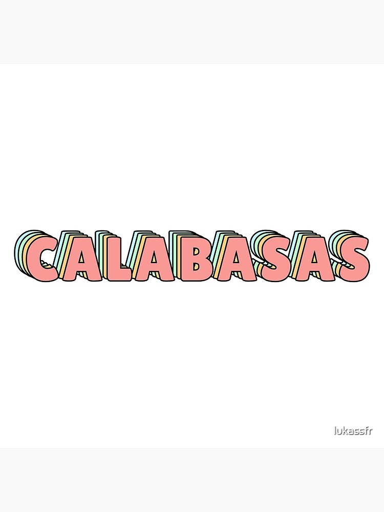 "Calabasas Pastel" Poster by lukassfr | Redbubble