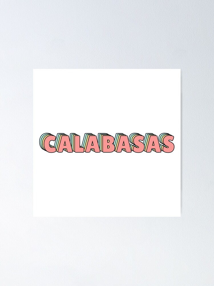 "Calabasas Pastel" Poster by lukassfr | Redbubble
