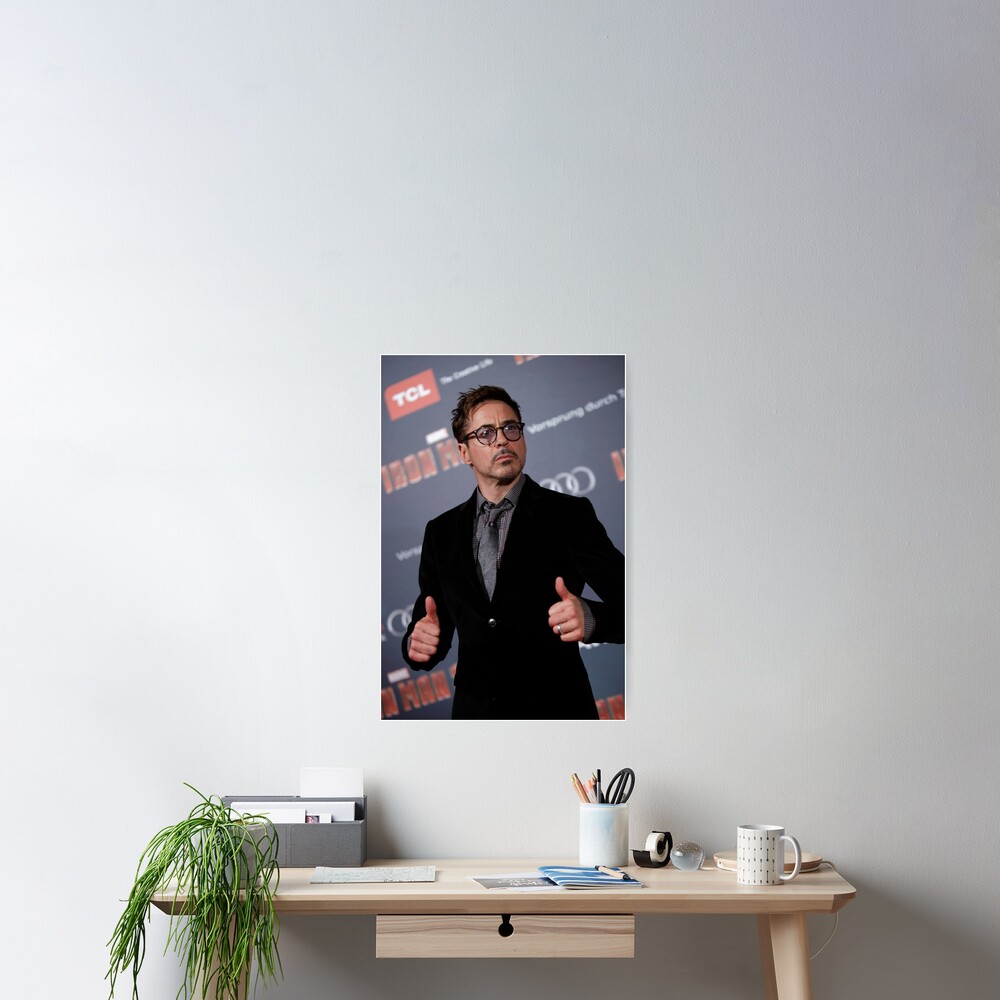"Robert Downey jr [RDJ] / Daumen hoch!" Poster von http3-14ka | Redbubble