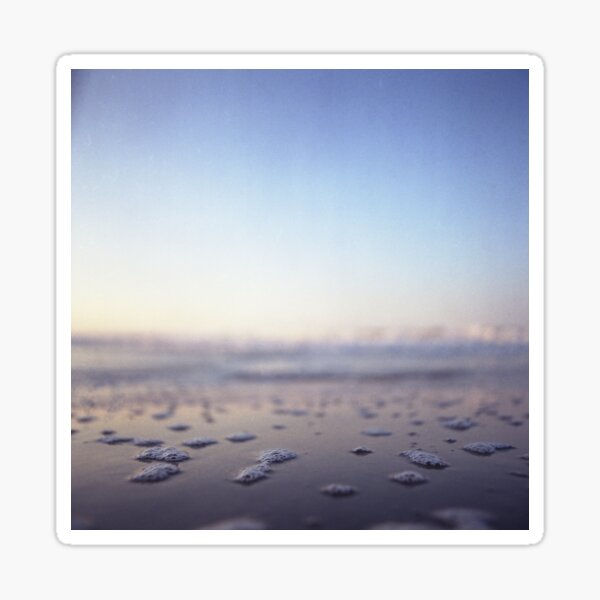 "Coastal shoreline in square blue low tide sea water closeup macro ...