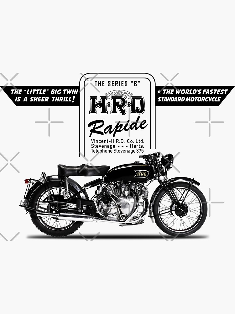 "The Vintage Rapide Advertisement" Sticker by rogue-design | Redbubble