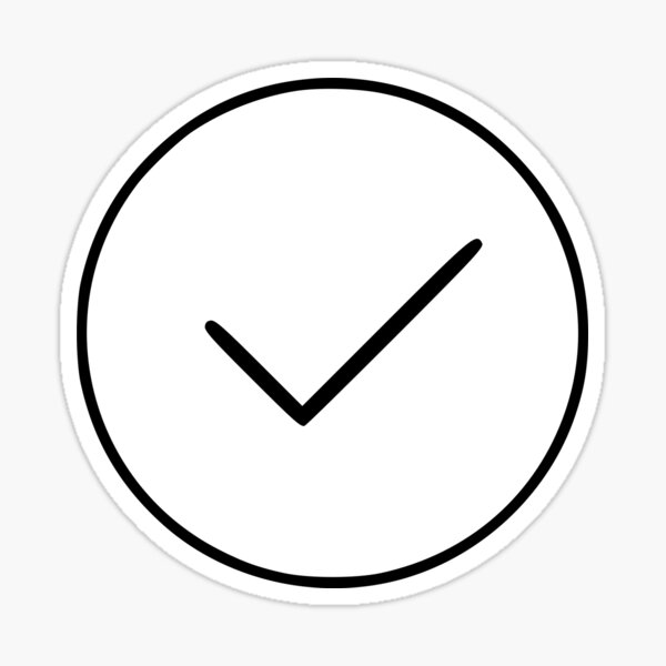 Check Mark Stickers | Redbubble