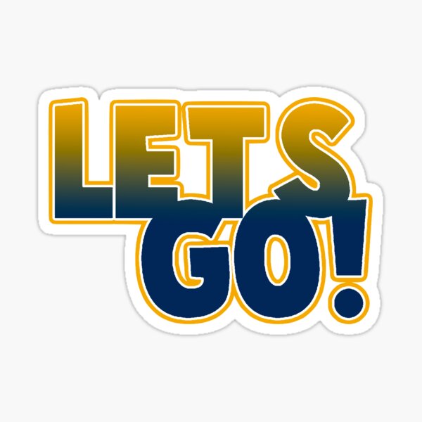 "WVU Lets Go" Sticker by gear2theMaxx | Redbubble