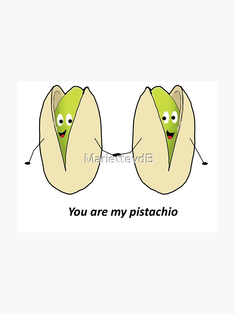 "Pistachios" Sticker by MariettevdB | Redbubble