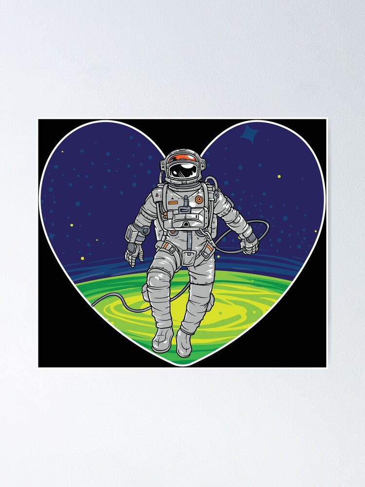"Outer space heart" Poster by anziehend | Redbubble