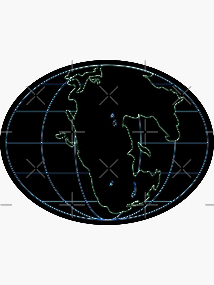 "Neon Pangea" Sticker by evelynri15 | Redbubble