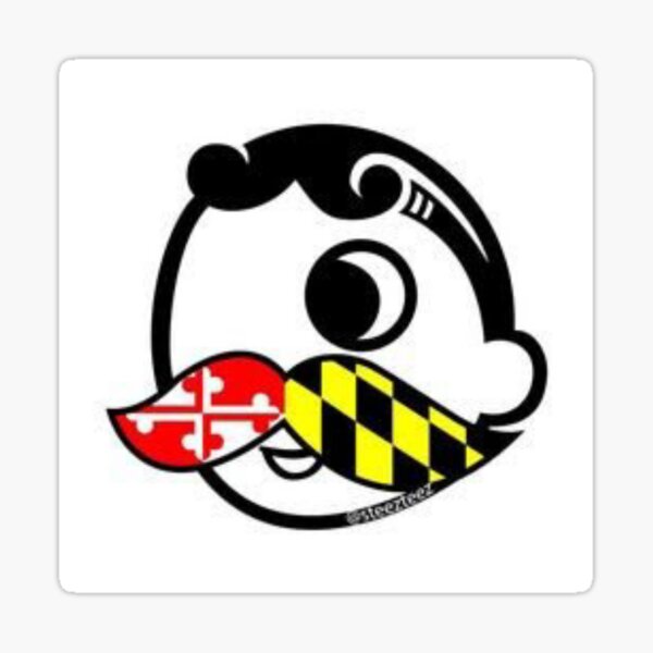 "Maryland Flag Natty Boh" Sticker for Sale by JimmyP410 | Redbubble