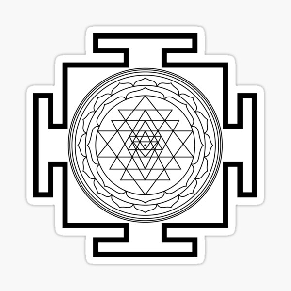 "Sri Yantra" Sticker for Sale by elfina | Redbubble