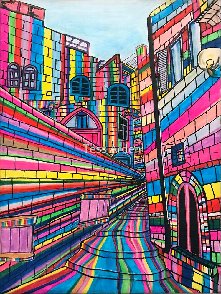 "Jaffa Street " Sticker for Sale by tessardenfink | Redbubble