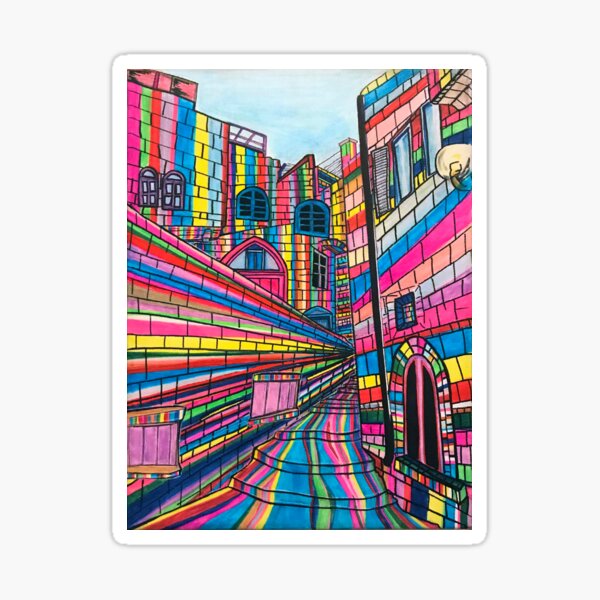 "Jaffa Street " Sticker for Sale by tessardenfink | Redbubble