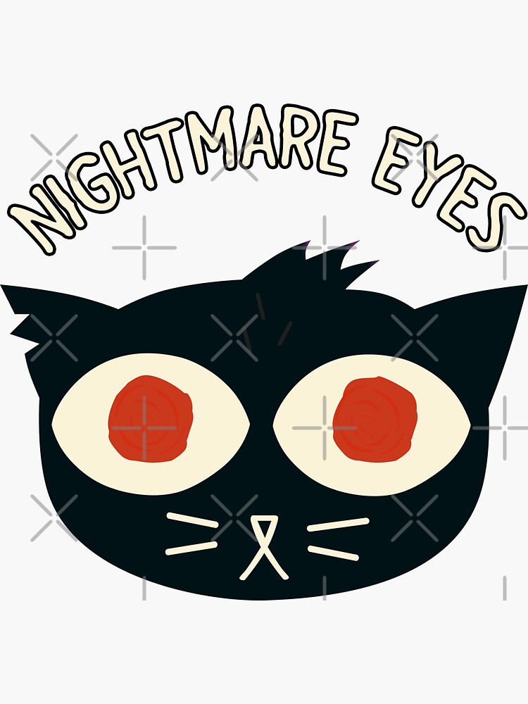 "Nightmare Eyes" Sticker for Sale by Migi-Desu | Redbubble