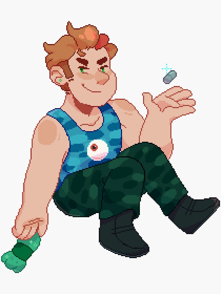 "BMC NYC Pixels - Rich" Sticker for Sale by Arieryn | Redbubble