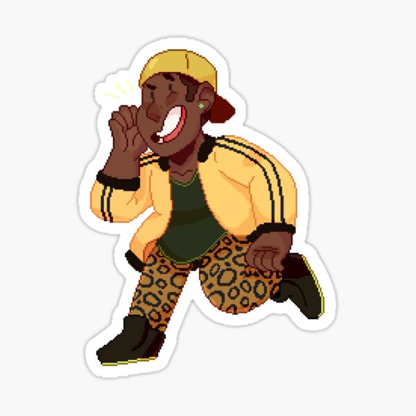 "BMC NYC Pixels - Jake" Sticker by Arieryn | Redbubble