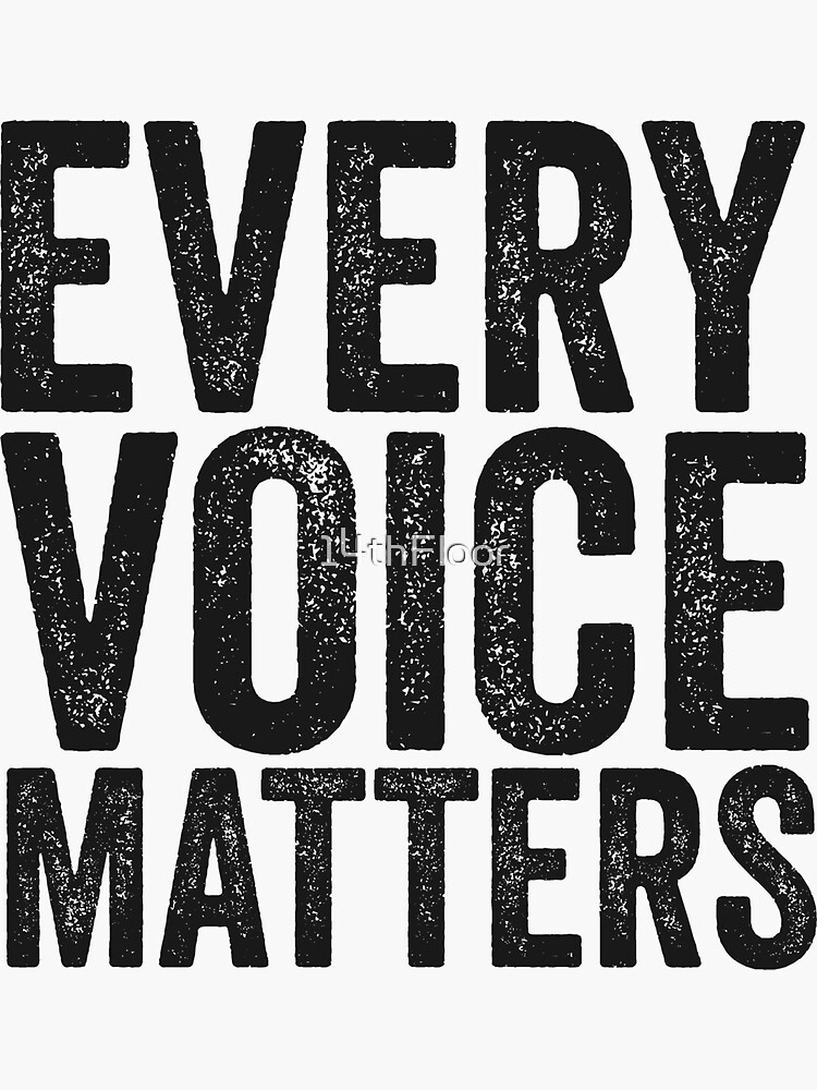 "Every Voice Matters Speech Therapy Shirt for School SLP" Sticker by ...