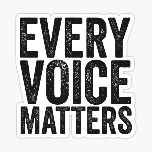"Every Voice Matters Speech Therapy Shirt for School SLP" Sticker by ...