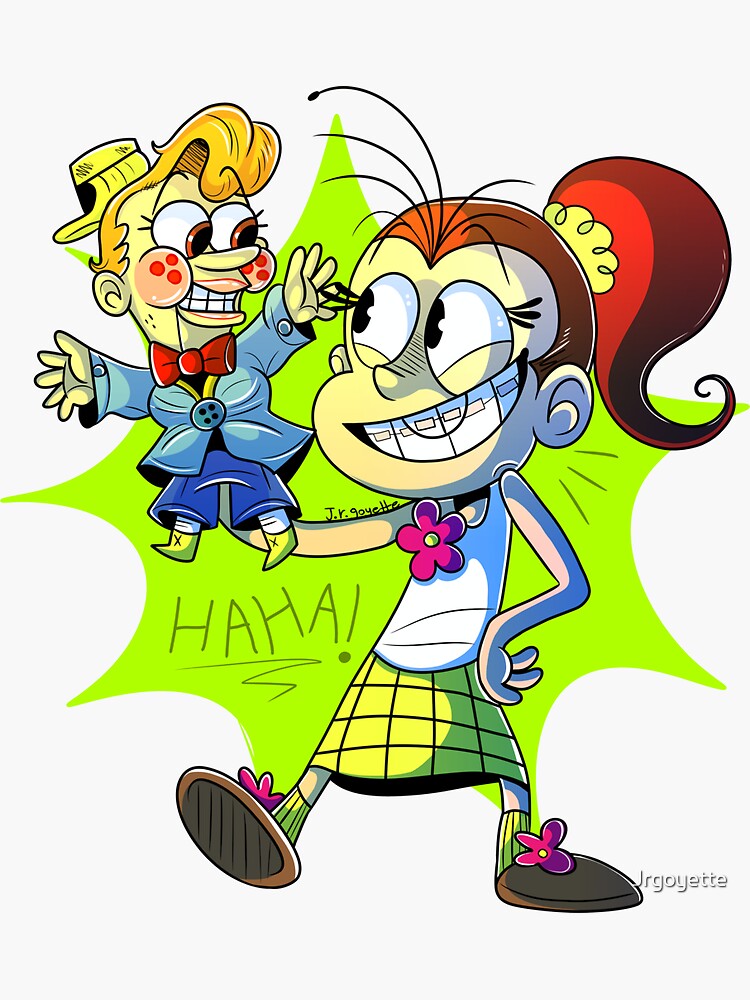 "The Loud House Luan loud and Mr. Coconuts" Sticker for Sale by ...