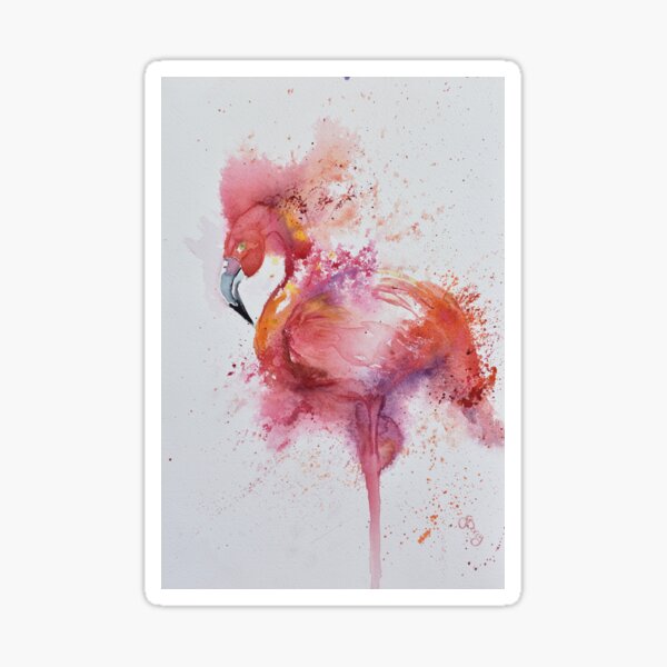 "Pink Splash" Sticker for Sale by Wet-Nose-Prints | Redbubble