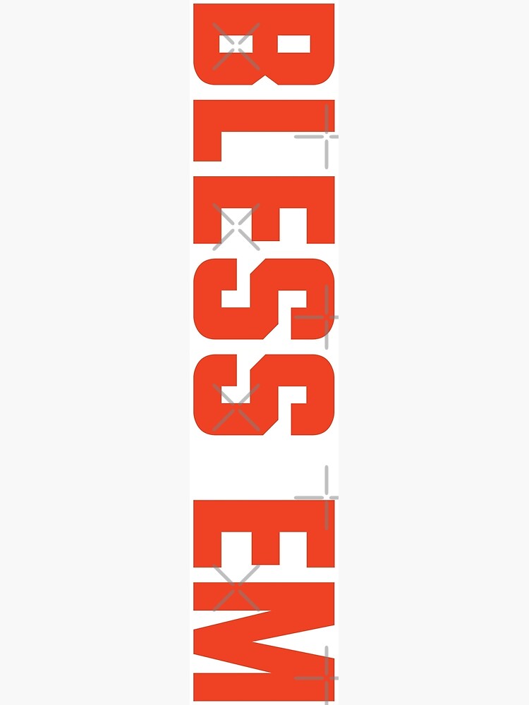 "BLESS UP ORANGE VERTICAL" Poster for Sale by Duymai | Redbubble