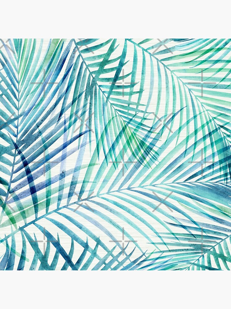 "Teal Tropical Palm Design" Throw Pillow for Sale by moderntropical ...