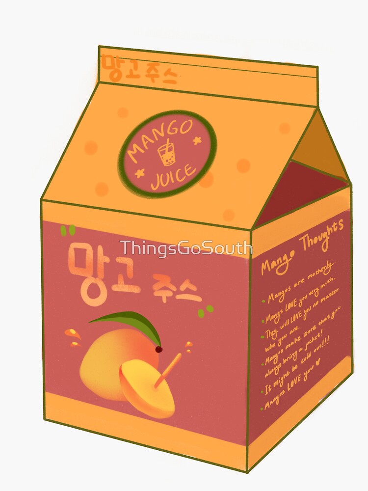 "Mango Juice" Sticker for Sale by ThingsGoSouth | Redbubble