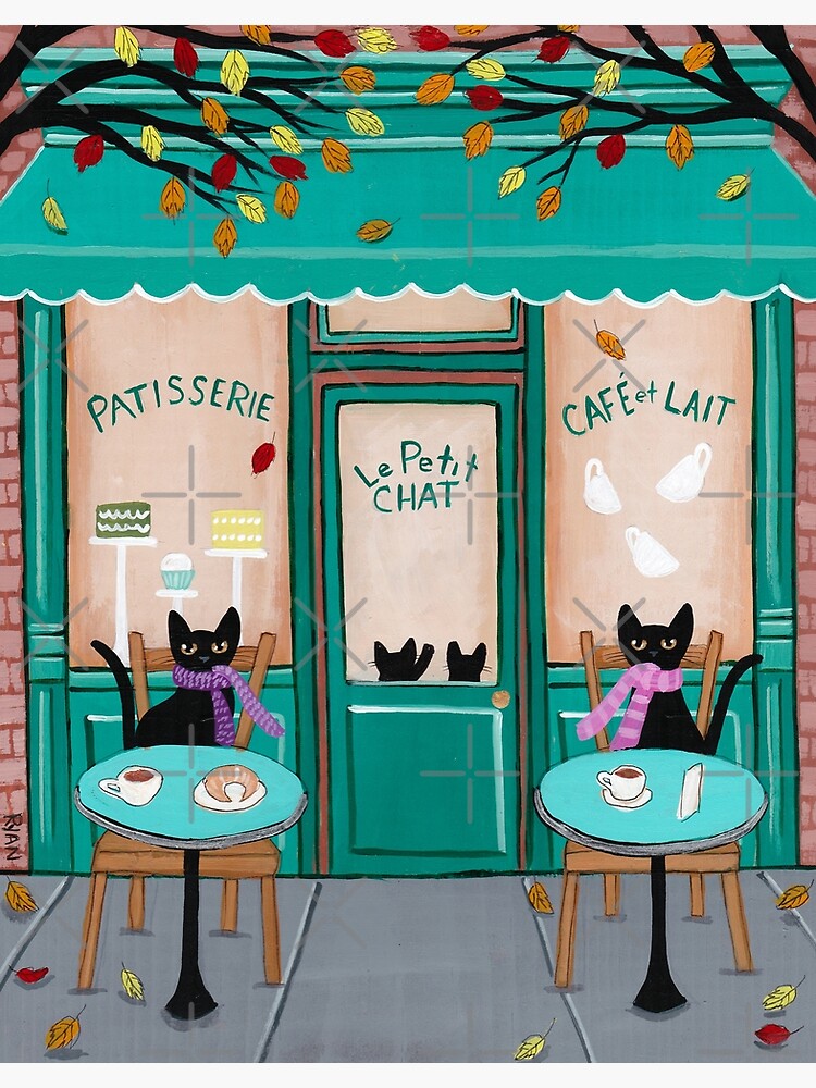 "Le Petit Chat Cafe" Poster for Sale by kilkennycat | Redbubble