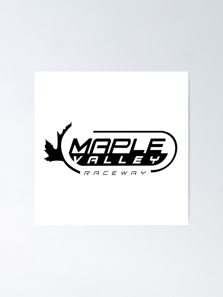 Póster «Logotipo de Maple Valley Raceway (versión negra)» de HbFdesign ...