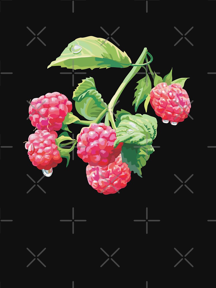 "Raspberry" T-shirt for Sale by Smaragdas | Redbubble | raspberry t ...