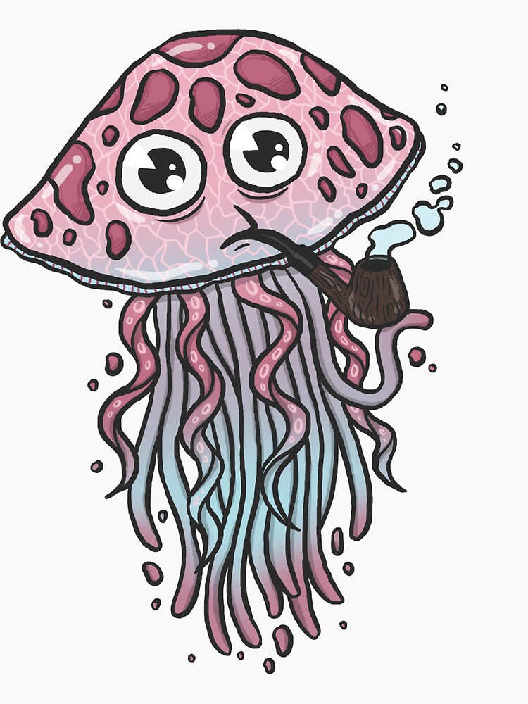 "Puff puff medusa" Sticker for Sale by KayaOnSaturn | Redbubble