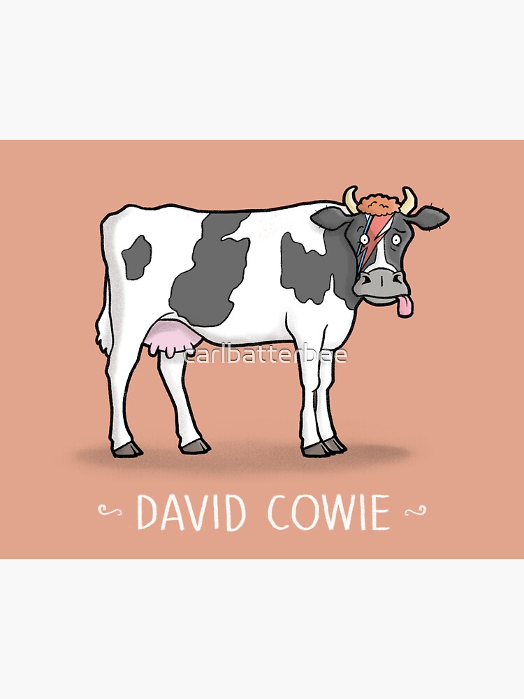 "David Cowie" Sticker for Sale by carlbatterbee | Redbubble