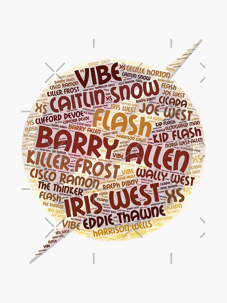 "Flash Word Art" Sticker for Sale by MyAwesomeBubble | Redbubble