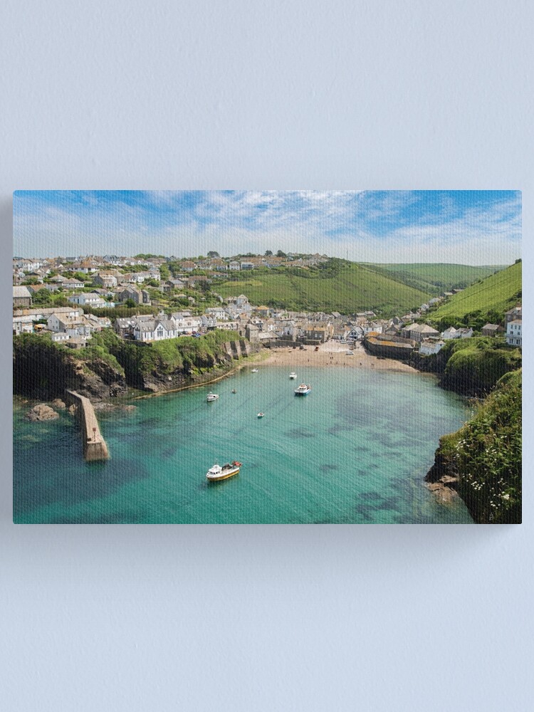 "Port Isaac Cornwall" Canvas Print for Sale by eddiej | Redbubble