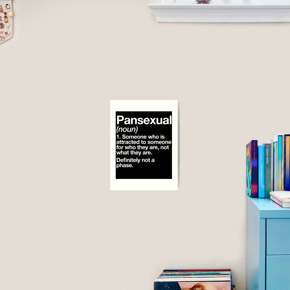 Pansexual Definition Funny Lgbtq Pan Pride Design Art Print By