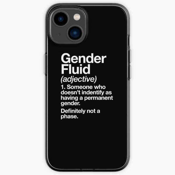 "Gender Fluid Definition Non-Binary LGBT Pride Design" iPhone Case for ...