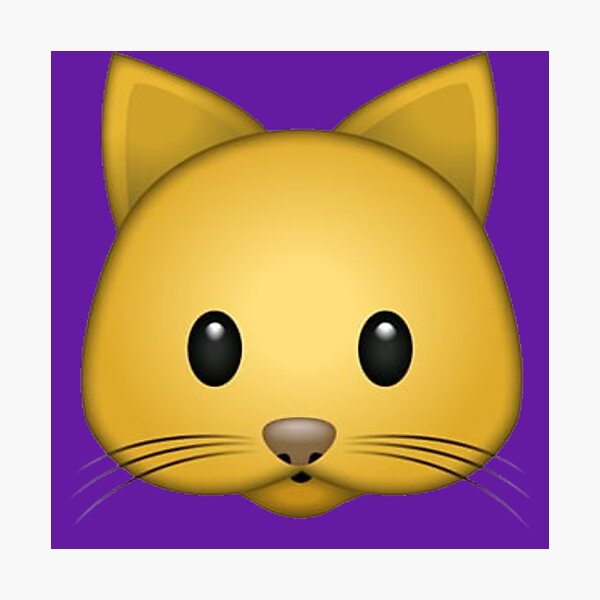 Smiling Cat Emoji Photographic Prints for Sale | Redbubble