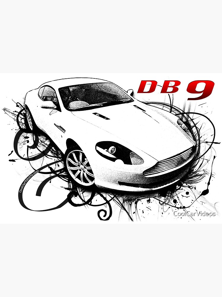"Aston Martin DB9" Art Print by CoolCarVideos | Redbubble