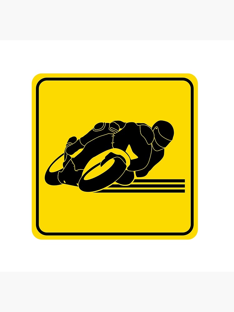 "Motorcycle Rider Sign" Poster by DusicaP | Redbubble