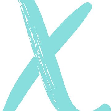 "Blue Letter X" Sticker for Sale by mynameisliana | Redbubble